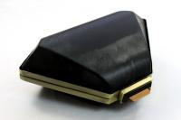 China Acrylic Closure Antique Brass Triangle Box Clutch Frame 18x11.5x5cm for sale