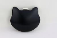 China Silver Cat Head Metal Clutch Frame 15x10x5cm Iron Box Frame for Evening Bags for sale