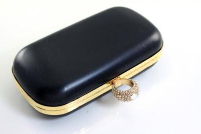 Cina Struttura 241g della frizione di Ring Closure Gold DIY Minaudiere della pietra in vendita