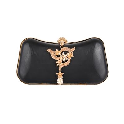 Cina Champagne Stone Delicate Box Clutch incornicia la struttura del metallo del portafoglio in vendita