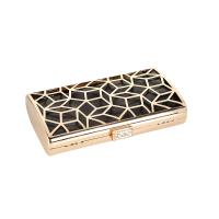 China Gold Hollow Out Clutch Frame Cubes Pattern Stone Closure DIY 252g for sale