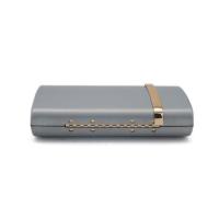 China Custom Rectangle Metal Clutch Frame Iron Wallet Frame 20.5x10.5x5cm Square Closure for sale