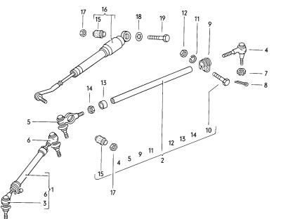 China 131415801F   Tie Rod Left Hand Drive Short Complete for sale
