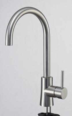 China WL-01-001 single hole kitchen faucet SUS304 Faucet 35mm cartridge brushed nickel for sale