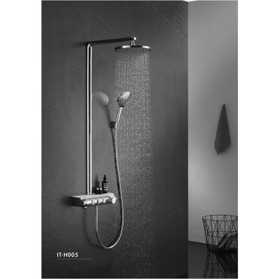 China PPA water way table case in metal double layer water pipe 304# thermostatic showers IT-H005 for sale