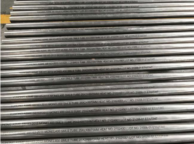 Asme Sb163 Monel 400 Usd N04400 Copper Nickel Alloy Pipe Bright Surface 0