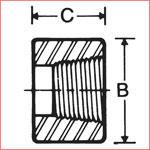 Forged Steel Couplings Round 4" NB Class 1000 A105 S / A105 / ASTM B564 forged nickel alloy coupling 6