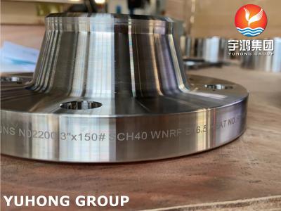 China ASME SB564 UNS N02200 Nickel 200 DIN24066 Stainless Steel WNRF Flange for sale