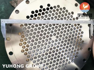 Cina TUBESHEET D'ACCIAIO DUPLEX ASME SA240 S31803 S32205 per lo scambiatore di calore in vendita