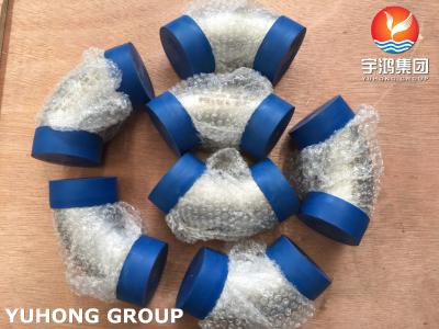 Cina Raccordo per tubi in acciaio inossidabile ANSI B16.9 ASTM B366 WP904L gomito LR da 90 gradi in vendita