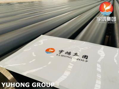 China ASTM A335 P9 S50400 Alloy Steel Seamless Pipe Black Painting Beveled for sale