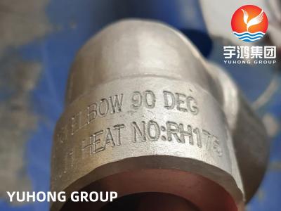 Cina Valvola di pompa chimica dell'olio dell'acciaio S32750 90Deg del gas duplex eccellente del gomito B16.11 A182 F53 in vendita