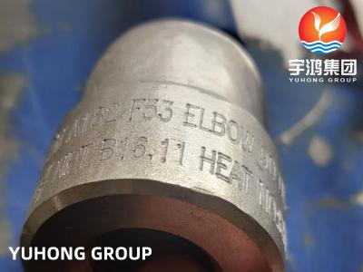 Cina Valvola di pompa chimica dell'olio dell'acciaio S32750 90Deg del gas duplex eccellente del gomito B16.11 A182 F53 in vendita