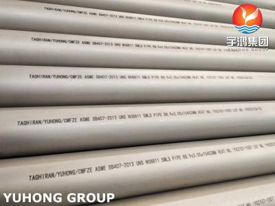 China Nickel Alloy Heat Exchanger Bolier tube Incoloy Pipe ASME B407 UNS N08810 Inconel SMLS Tubes 88.9*3.05*10452MM for sale