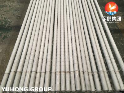 China TP304, TP304L Stainless Steel Corrugated Fin Tubes For Heat Exchangers for sale