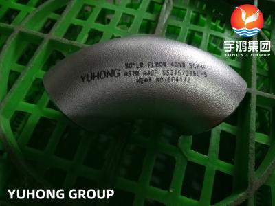 China A403 WP304 WP304L WP316 Stainless Steel Seamless Pipe Fittings Elbow 45Deg 90Deg 180Deg 1/2
