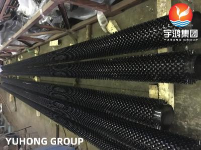 China ASTM A335 P9 P11 Alloy Steel Seamless Tube HFW Stud Finned Tube For Heat Exchanger HRSG Boiler Fired Heater Evaporator for sale