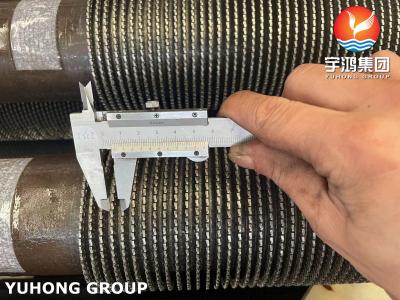 China Serrated Finned Tube ASTM A335 Gr. P9 Alloy Steel HFW Heat Exchanger Fin Tube for sale