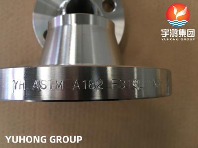 Cina ASTM A182 F316L, UNS S31603 Collo di saldatura in acciaio inossidabile, faccia sollevata, flange forgiata B16.5 in vendita