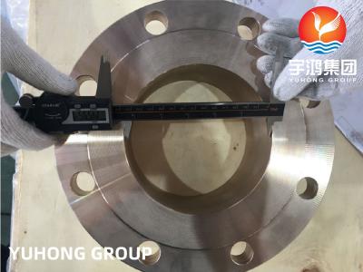China ASTM B151 C70600 Copper Nickel Alloy Forged Flange Weldneck Raised Face  B16.5 for Pipeline for sale