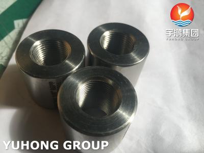 China ASTM A182 F316L Stainless Steel Forged Pipe Fittings, BSPP Threaded Coupling 3000LBS for sale