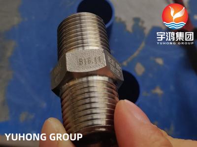 Cina ASTM A182 F53 ((UNS S32750) Super duplex gomito a filettatura in acciaio inossidabile, capezzolo esatto NPT B16.11 in vendita