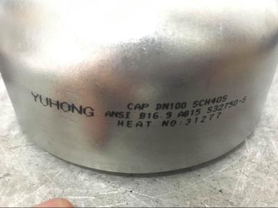 中国 SuplerはASTM A815 WP31803/WPS32750/S32760帽子に、4"合うバット溶接をSCH40S、BW B16.9二重にします 販売のため