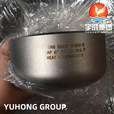 Cina ASTM A403, ASME SA403, EN10253-4 WP304 1.4301 Butt weld cap B16 in acciaio inox9 in vendita