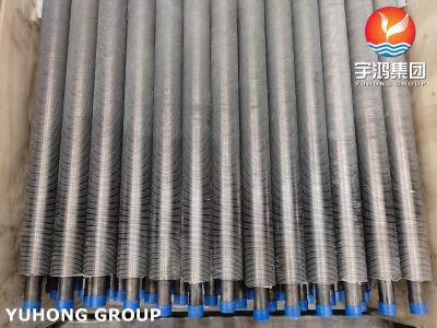 China Carbon Steel Tube Helical Type Fin Tube ,  Extruded Fin Tube For Air Cooler Application for sale