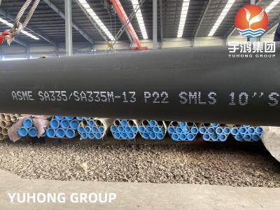 Cina ASME SA335 P22 10" SCH120 Tubi di caldaia senza cuciture Verniciatura nera Fine a bevola in vendita