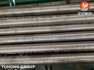 China ASTM A213 Alloy Stainless Steel T9 Welding Studded Finned Tube For Heat Exchanger for sale