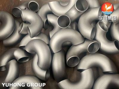 China Acero inoxidable / acero dúplex con soldadura trasera ajustable con codo de retorno de 180 grados ASME B16.9 en venta
