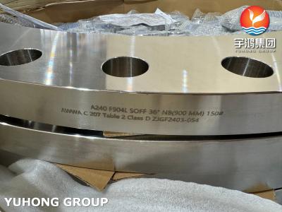 China ASTM A240 F904L Flange de acero inoxidable super austenítico con buena resistencia a la corrosión en venta