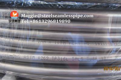 중국 스테인레스 강 코일 튜빙 ASTM A269 TP304L TP316L TP316Ti 판매용