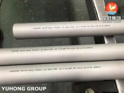 China ASTM A312 316Ti Thick Wall Stainless Steel Pipe Strong Corrosion Resistance for sale