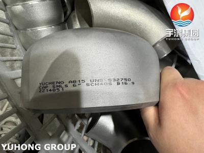 China Fittings para tuberías super duplex SAF2507, ASTM A815 WPS UNS S32750 Tapón de soldadura trasera en venta