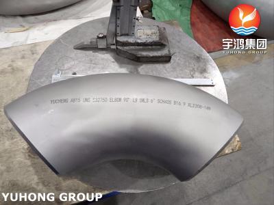 China ASTM A815 UNS S32750 Super Duplex Acessórios de aço inoxidável 90 graus LR Cotovelo à venda