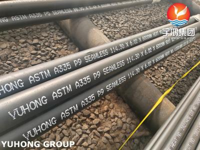 China Tubo de acero sin costura de aleación ASTM A335 P9 para la industria del petróleo y el gas en venta