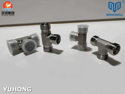 China Stainless Steel Adapter Tees NPT G PT SS316L Hydraulic  Forming for sale