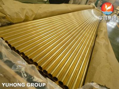 Cina Tubo senza saldatura in rame e leghe di rame B111 C44300 C68700 C71500, O61, ET/HT per condensatori, evaporatori e scambiatori di calore. in vendita