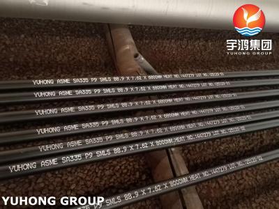 China Tubo sem costura de aço ligado de grau P9 ASTM A335 para serviço de alta temperatura à venda