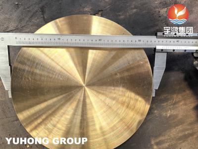 China ASTM B171 C46400 Placa de liga de cobre de disco de latão naval para componentes de trocadores de calor de perfuração de folhas de tubo à venda