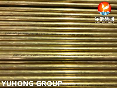 Cina C68700 Tubo senza cuciture in ottone di alluminio, ASTM B111 UNS C68700, utilizzato in impianti di desalinizzazione in vendita