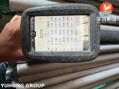 中国 ASME SA213 TP316 (UNS S31600) ステンレス鋼シームレス管、熱交換器およびボイラー用 販売のため