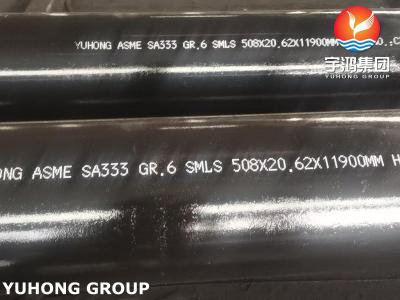 중국 ASME SA333 6등급 낮은 온도에 사용 가능한 꿰매지 않는 탄소강 파이프 판매용