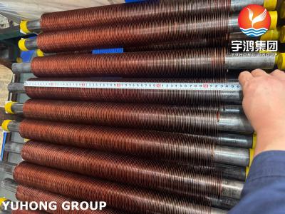 China ASTM A106 GR.B With Cu-T2 Fin Embedded G Type Fin Tube, Offshore & Platform for sale