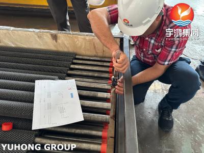 China ASTM A213 T22 (K21590) Tubos de barbatanas dentadas HFW para trocadores de calor à venda
