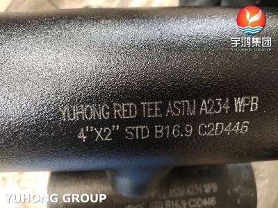 China ASTM A234 WPB Carbon Steel Fitting Reducing Tee Buttwelded for sale