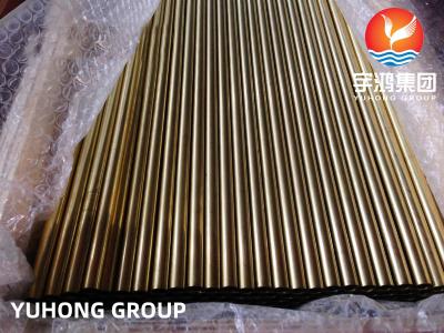 China ASTM B111 C68700 / CuZn20Al2 / CW307G Aluminium Brass Copper Alloy Tube for sale