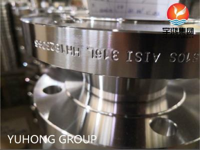 중국 ASTM A182 F316L 스테인레스 강 단조 플랜지 B16.5 SCH10S 용접 목 부낸표면 150LB명 판매용